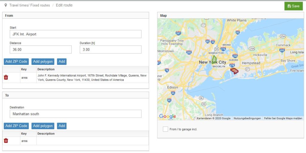 Travel time and Fixed routes – Wiki LimouRATE